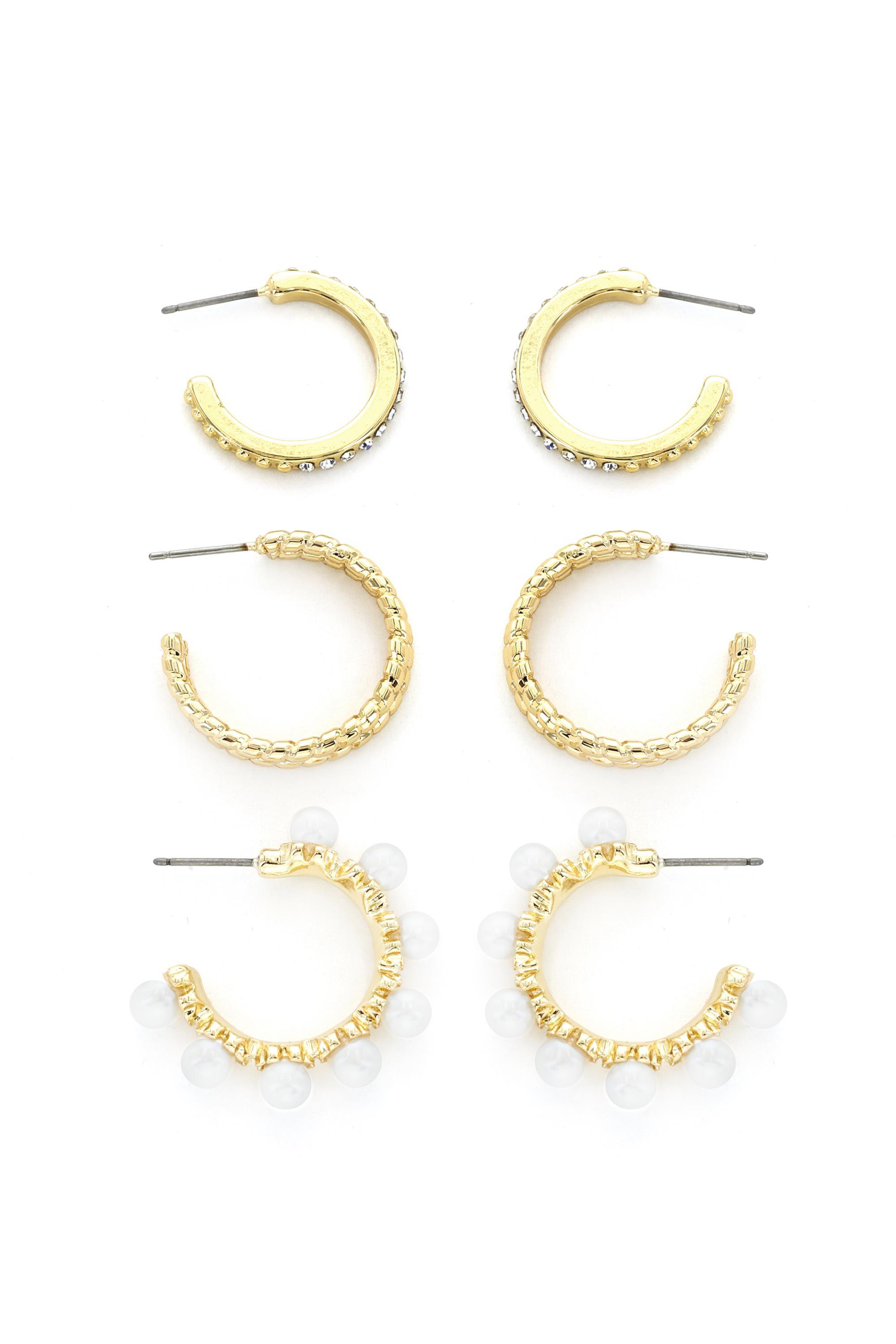 three earrings set