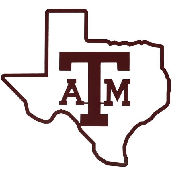 Texas A&M Lone Star Outline Sign Maroon | Aggieland Outfitters