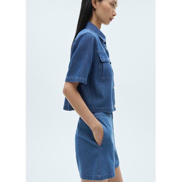 SHIRT LESTER MEDIUM BLUE | Gibbons