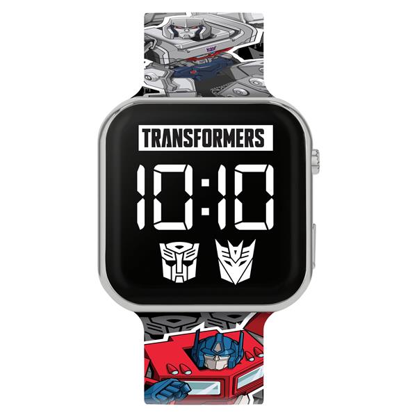 TRANSFORMERS PRINTED STRAP LED WATCH GREY | Gibbons