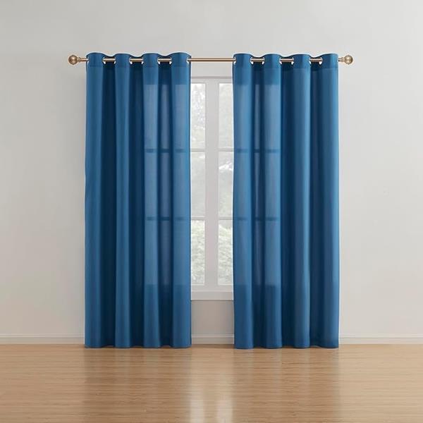 NANCY SOLID GROMMET PANEL BLUE | Gibbons