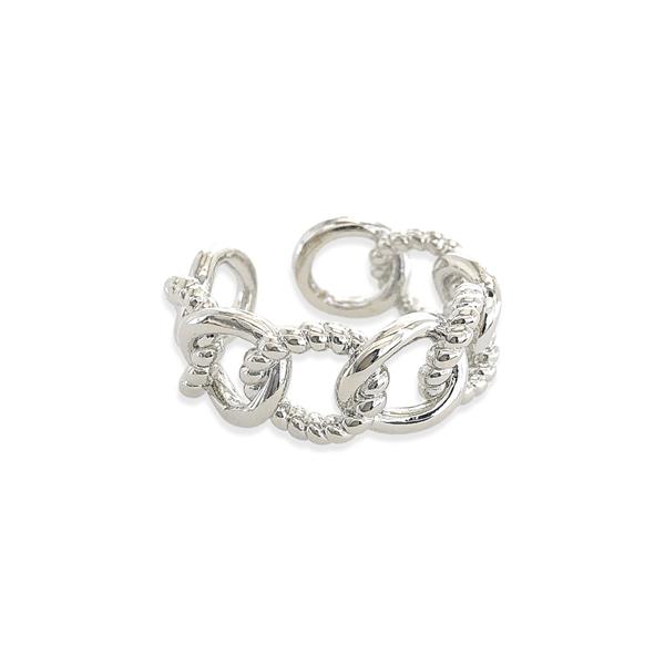 CURB CHAIN RING SILVER | Gibbons