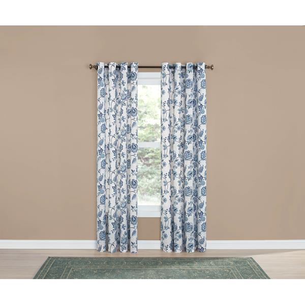 RENAISSANCE HOME - Colette Printed Grommet Panel DENIM | Gibbons