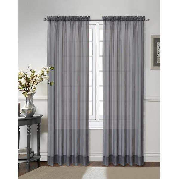 ELEGANCE SOLID VOILE 84 GRAY | Gibbons