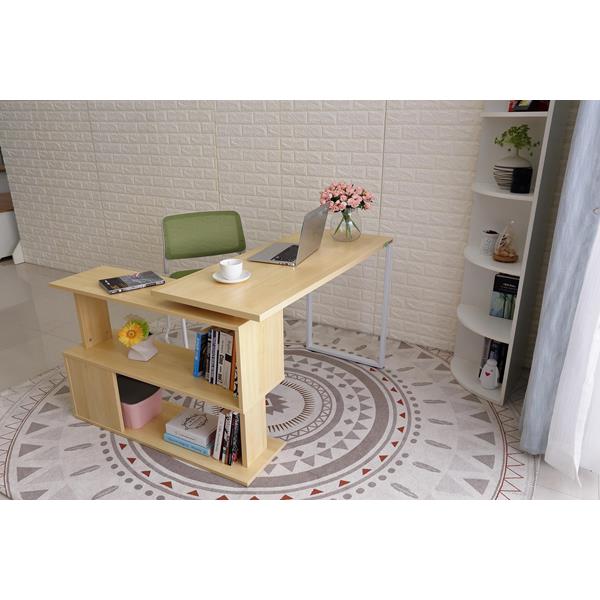 CONVERTIBLE DESK BOOK SHELF LIGHT WOOD | Gibbons