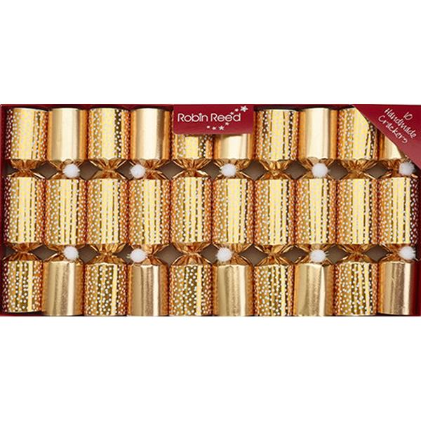 CRACKERS SNOWFALL GOLD 10X8.5 GOLD | Gibbons