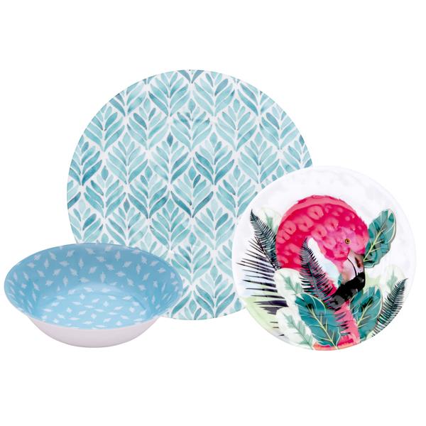 SAFDIE - Flamingo Printed Dinnerware 12 Piece Set FLAMINGO | Gibbons