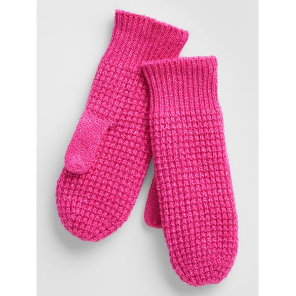 V-WAFFLE MITTEN SIZZLING FUCHSIA | Gibbons