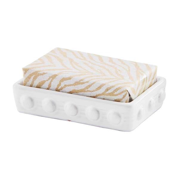 ZEBRA BEADED SOAP SET WHITE | Gibbons