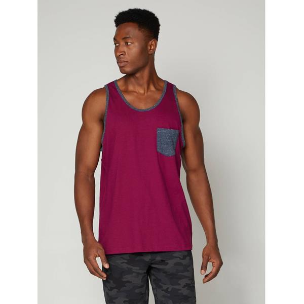 V-BEACH TANK - SOLID ACAI BERRY | Gibbons