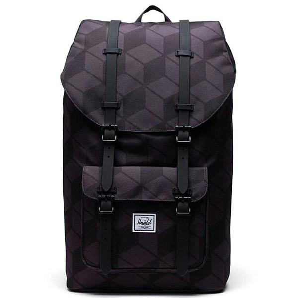 LITTLE AMERICA BACKPACK OPTIC CHECK BLACK | Gibbons