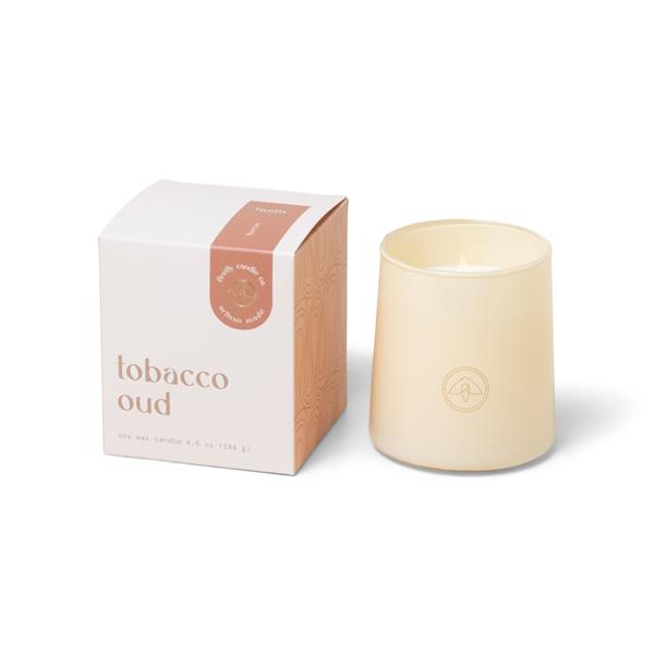 FLOURISH 6.5OZ CANDLE GLASS TOBACCO OUD NO COLOUR | Gibbons