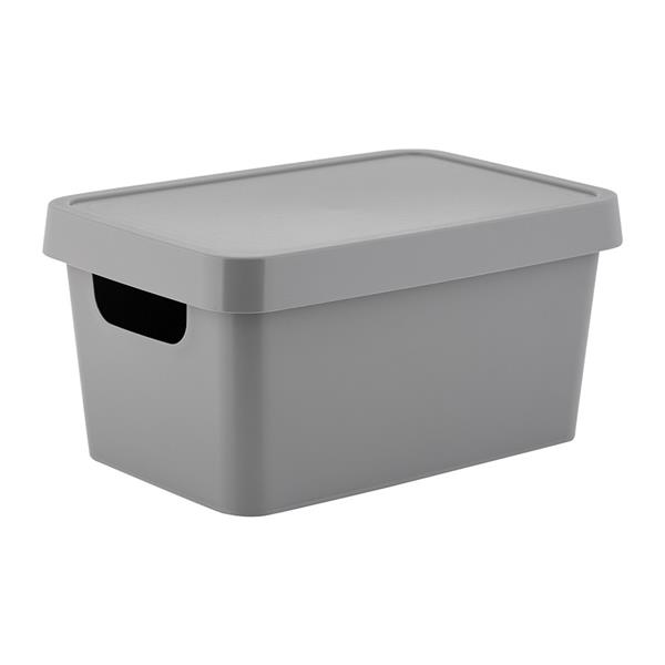 VINTO STORAGE BOX LID SMALL GREY | Gibbons