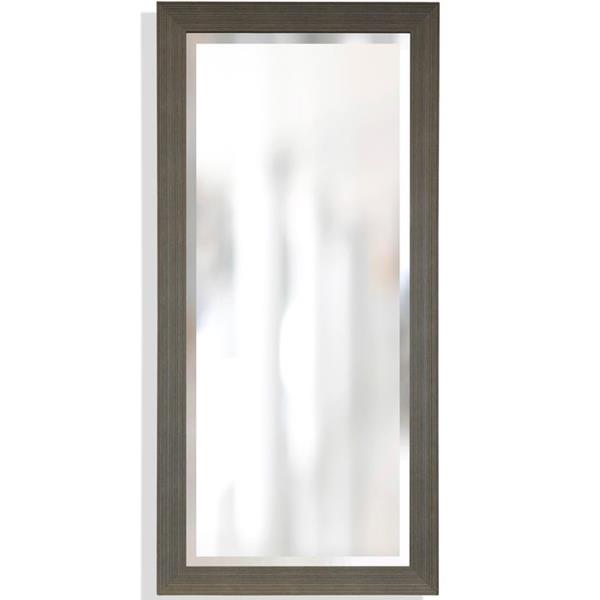 MIRROR BROWN FRAME 64X30 BROWN | Gibbons