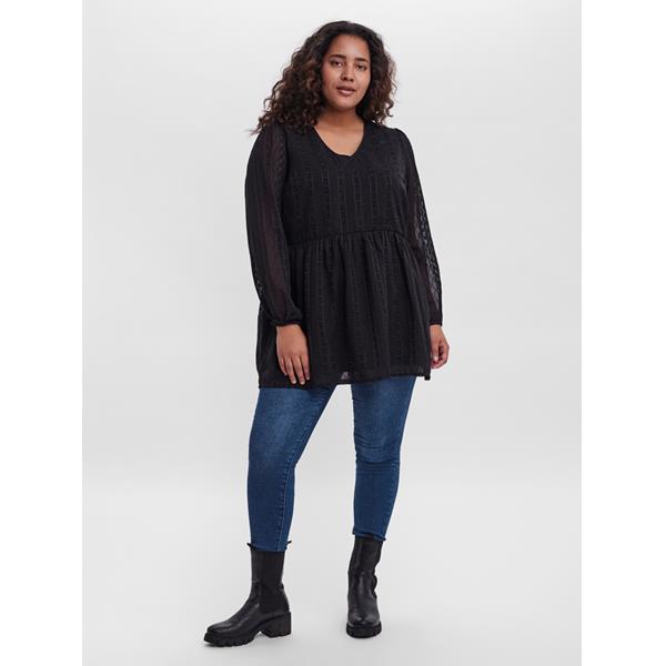 VERO MODA - YASMIN Long Sleeve Tunic BLACK | Gibbons