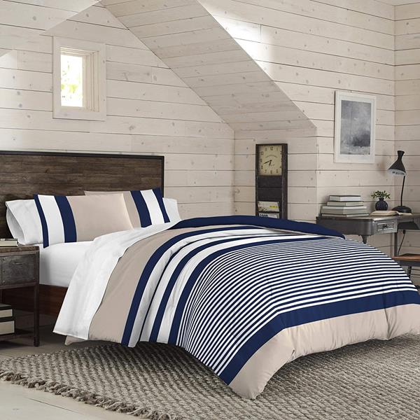 IZOD WILDER 3PC COMFORTER SET KHAKI | Gibbons
