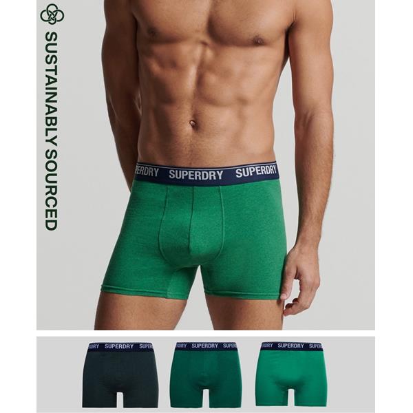 BOXER MULTI TRIPLE PACK GREEN MIX | Gibbons