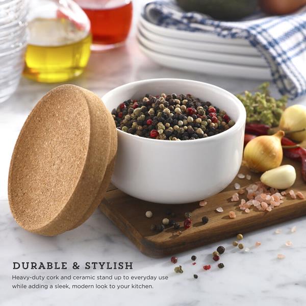 KAM-CERAMIC CORK SPICE PINCHER WHITE | Gibbons