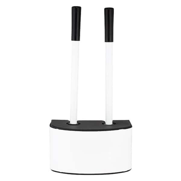 2 IN 1 ROUND TB + PLUNGER CADDY SET WHITE | Gibbons