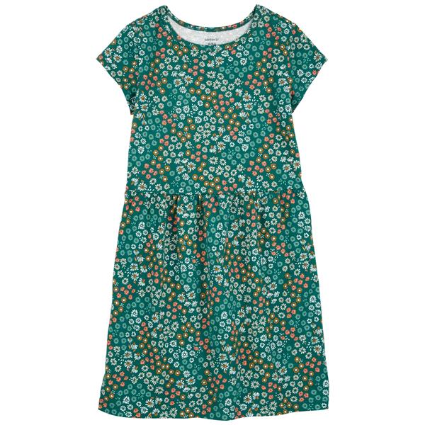 EASY PRINT DRESS GREEN | Gibbons