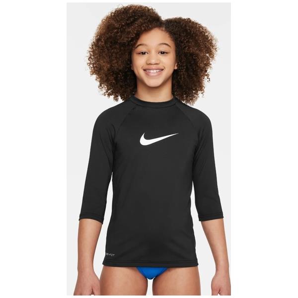 NIKE LOGO HYDROGUARD 3/4 SLV BLACK 001 | Gibbons