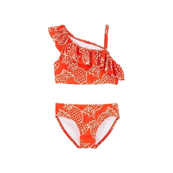GIRL 2 PC BIKINI SET 1 SHLDR RED | Gibbons