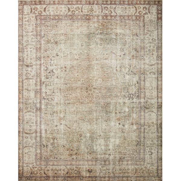 RUG LOLOI II MARGOT ANTIQUE BORDER ANTIQUE / SAGE | Gibbons