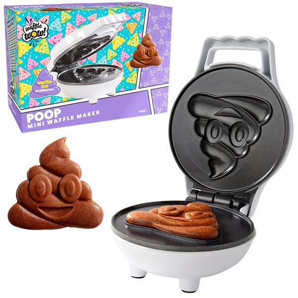 WAFFLE WOW POOP EMOJI MINI WAFFLE MAKER NO COLOR | Gibbons