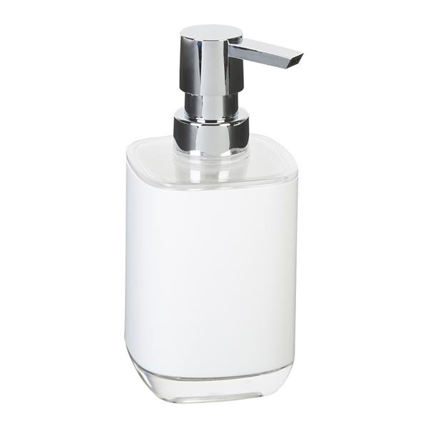LUCENT SOAP DISPENSER WITH CHROME PUMP P WHITE | Gibbons