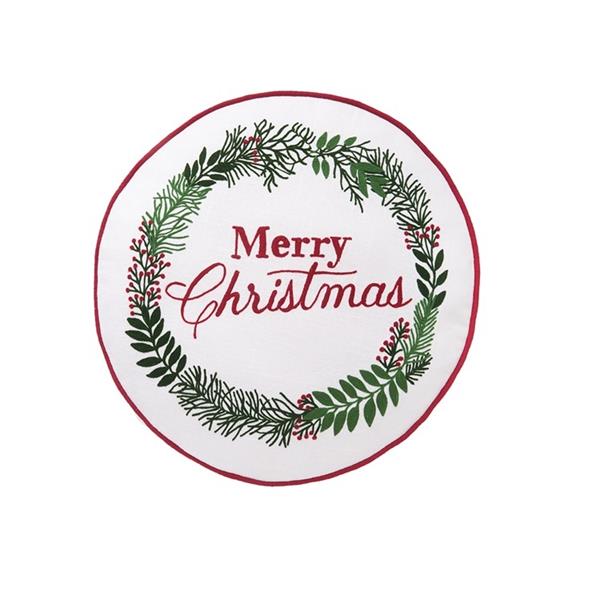 DEC PLW BERRY WREATH ROUND WHITE | Gibbons