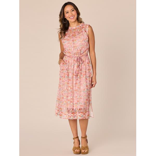 ELASTIC CASING ROUND NECK ARMHOLE PRINTE DRY CLAY MULTI | Gibbons
