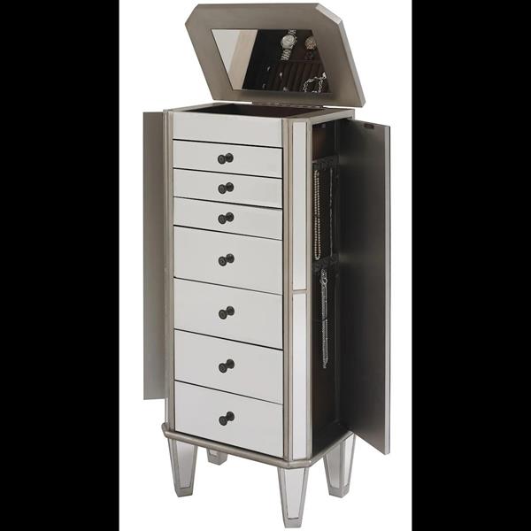 JENN WHITE JEWELRY ARMOIRE WHITE | Gibbons