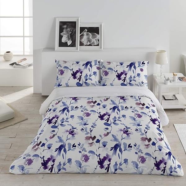 DUVET SET PERRY PURPLE FLORAL PURPLE | Gibbons