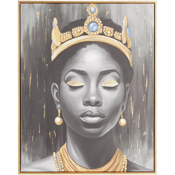WALL ART WOMAN QUEEN 24X24 BLACK | Gibbons