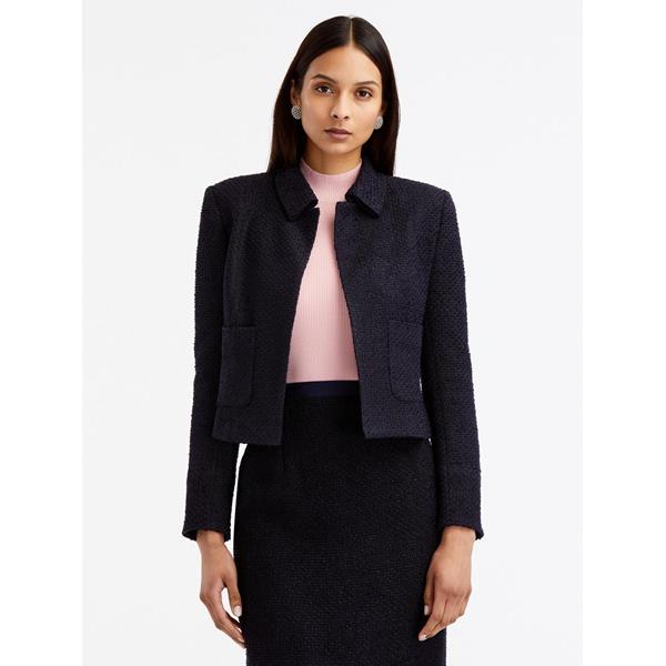 Boucle Tweed Jacket DARK NAVY | Oscar de la Renta