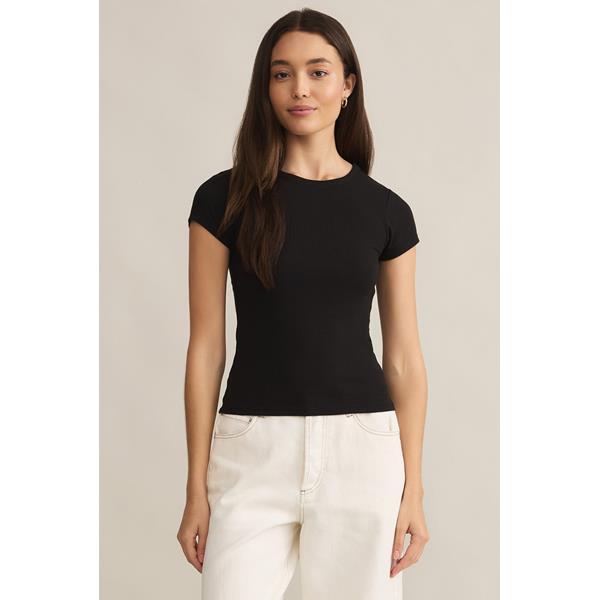 AVERY BASIC TEE BLACK | South Moon Under