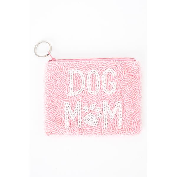 DOG MOM COIN PURSE PINK | South Moon Under