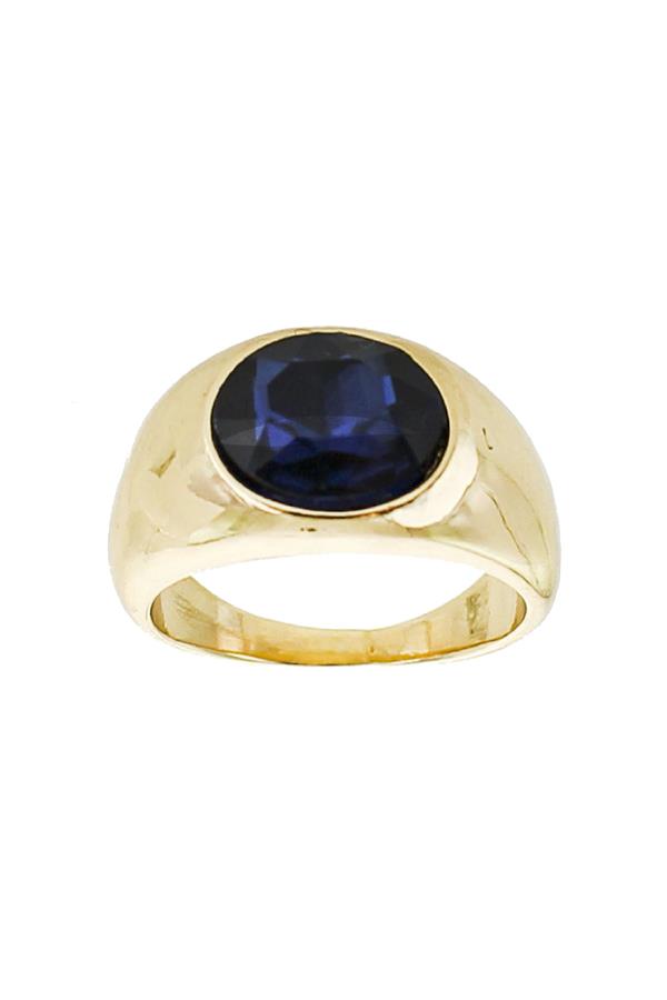 NAVY JEWEL SOLID RING NAVY | South Moon Under