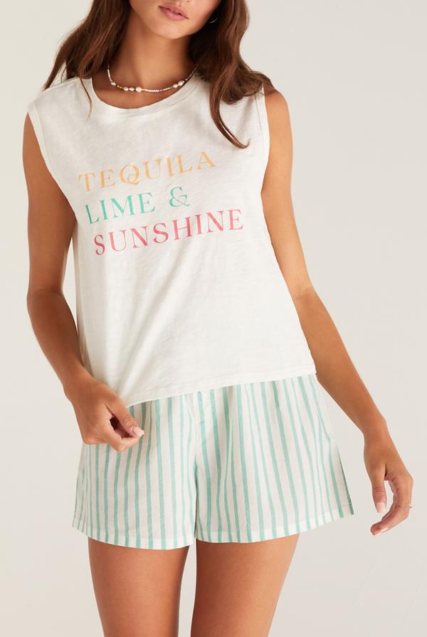 Venice Tequila Tank WHITE SHELL | South Moon Under